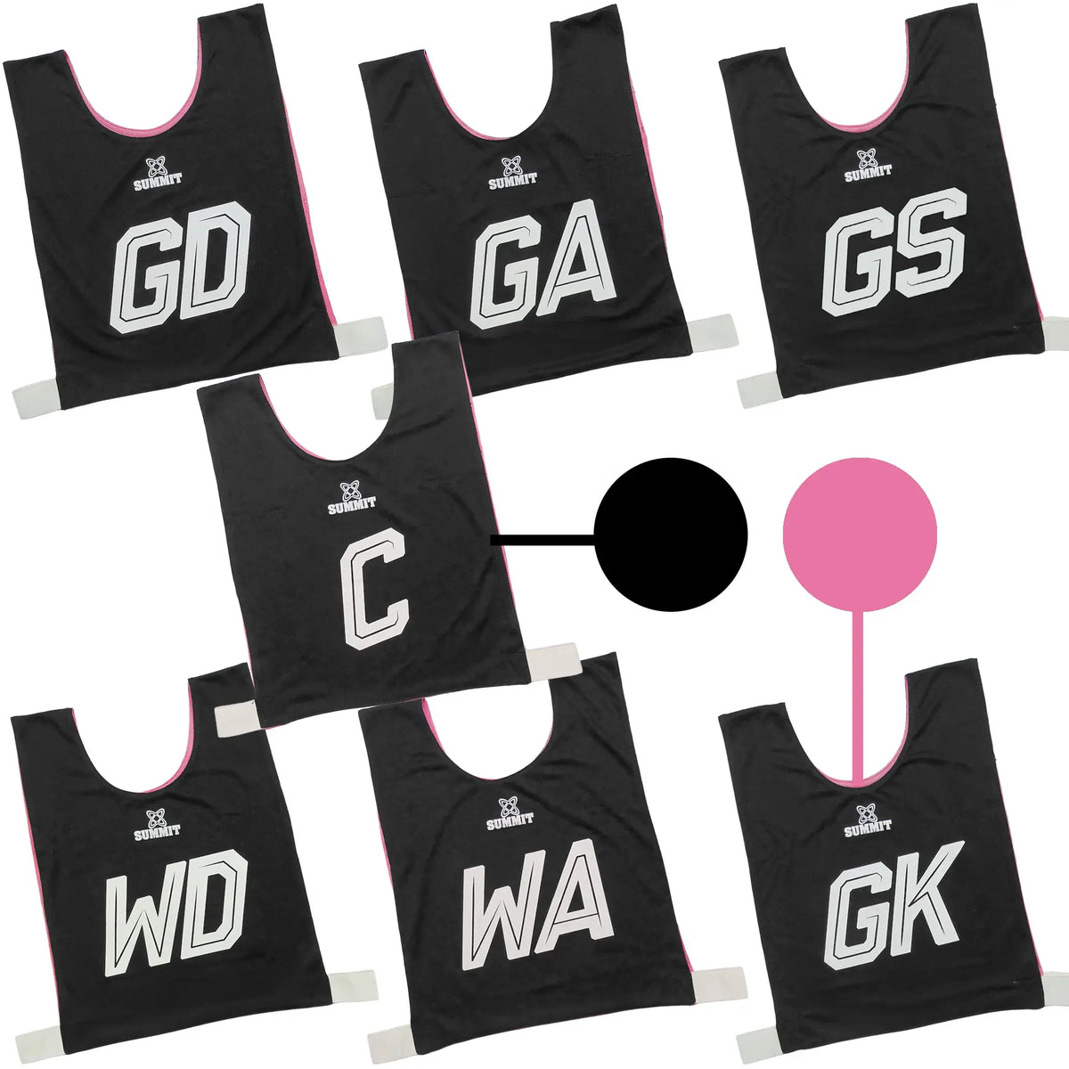 Buy Black Netball Bibs