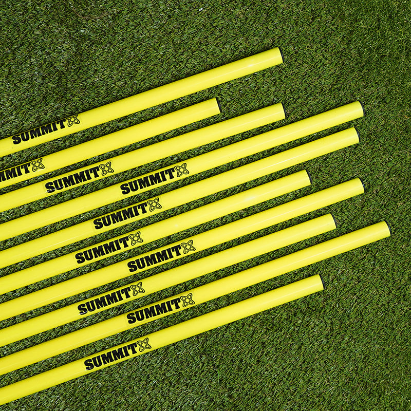 SUMMIT Single-Piece Agility Poles - 10 Pack – SUMMITSPORT